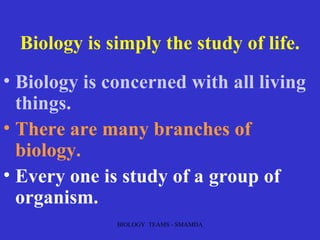 Branches of biology 2 | PPT