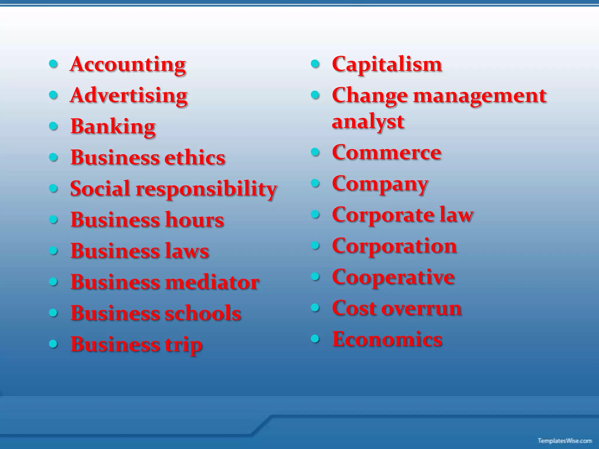 Branches of business | PPT