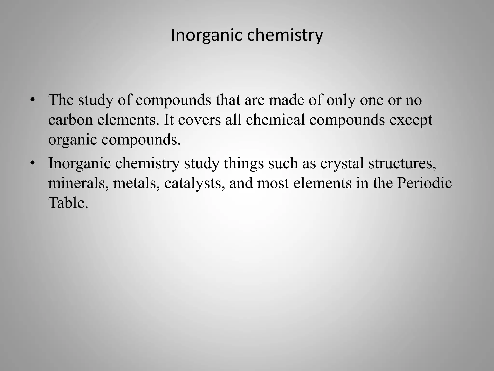 Branches of chemistry | PPTX