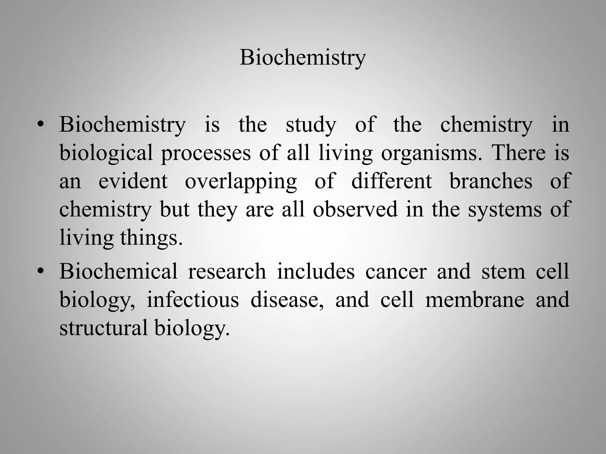 Branches of chemistry | PPTX