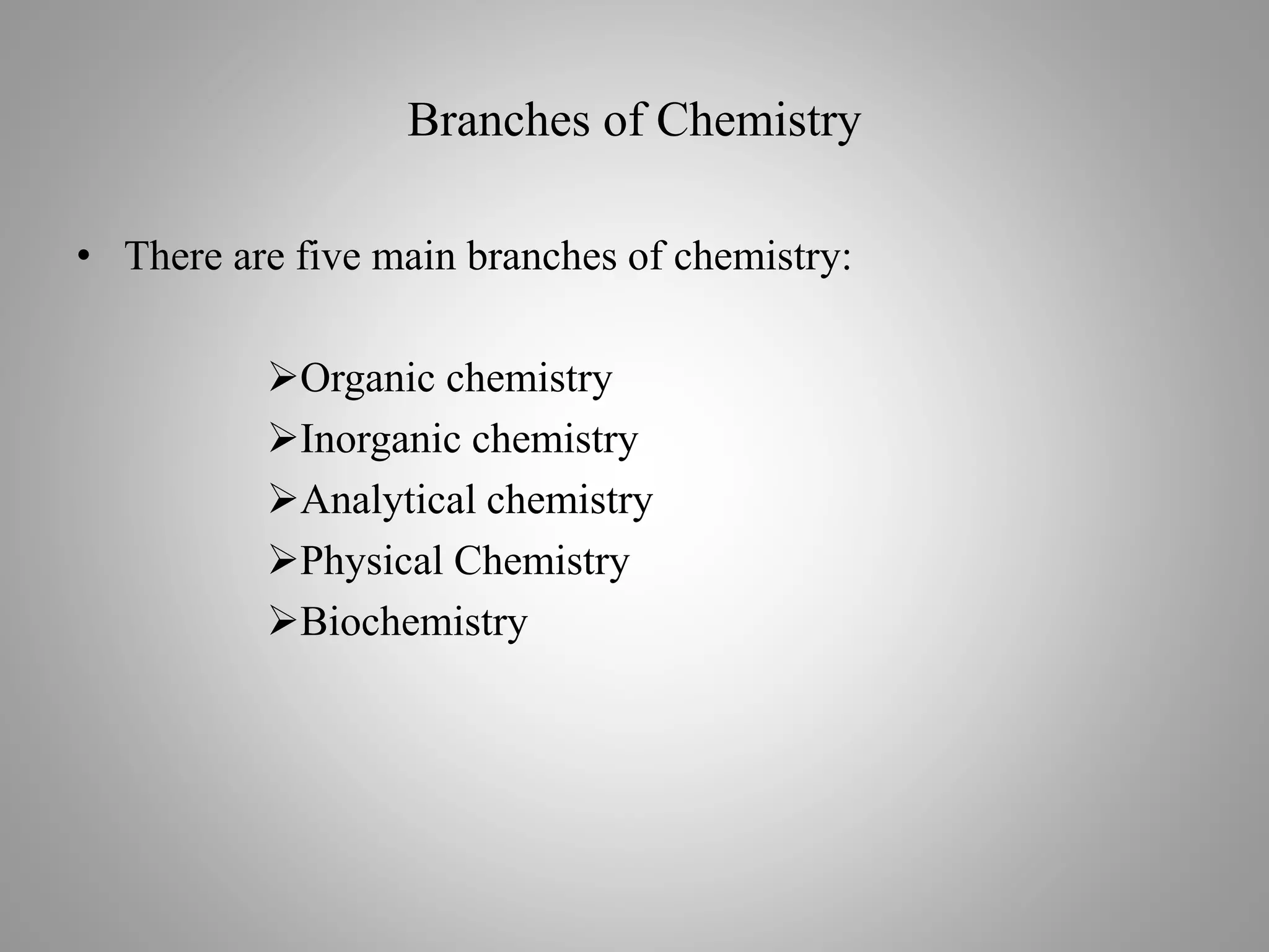 Branches of chemistry | PPTX