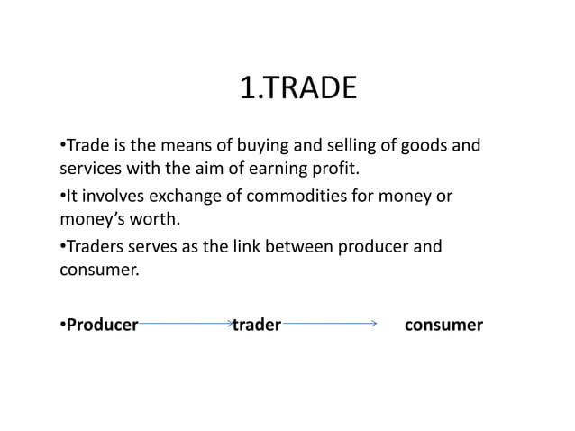 Branches of commerce | PPTX
