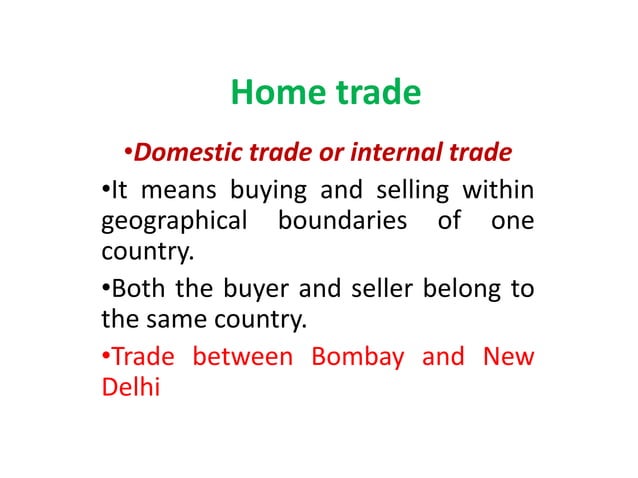 Branches of commerce | PPTX