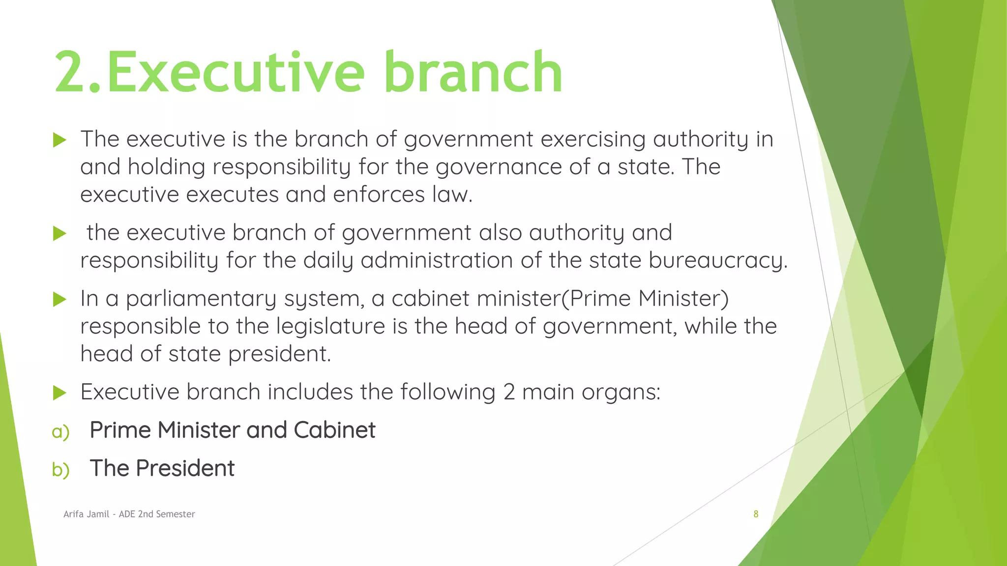 Branches of government / Structure of Government in Pakistan | PDF