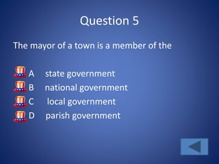 Branches of government game - 3rd grade | PPTX