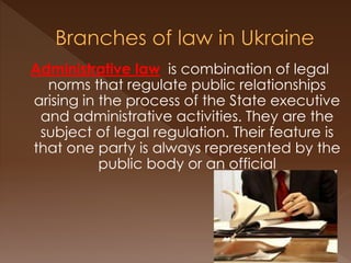 Branches of law and legal institutions | PPTX