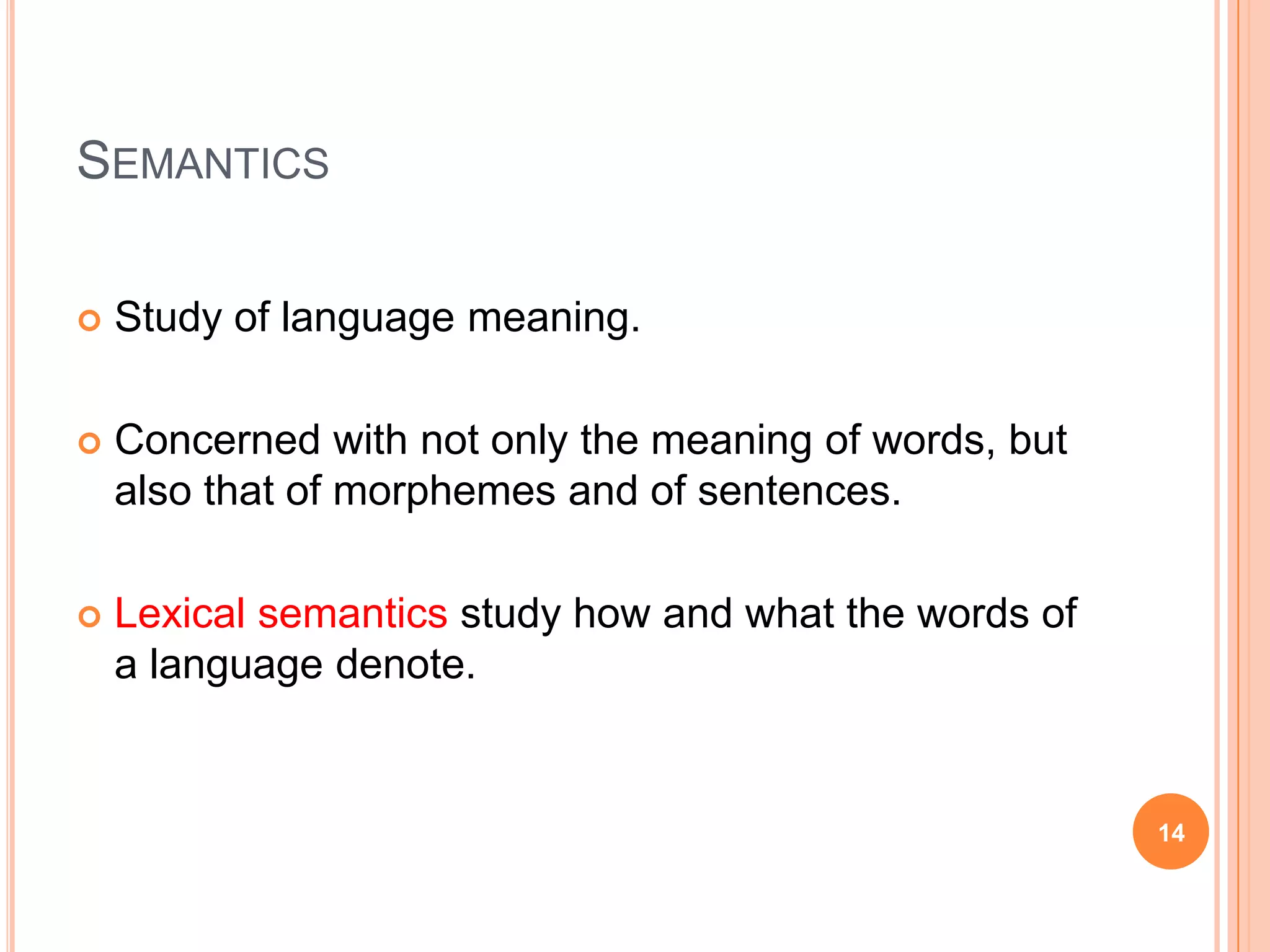 Branches of linguistics | PPTX | Geology | Science