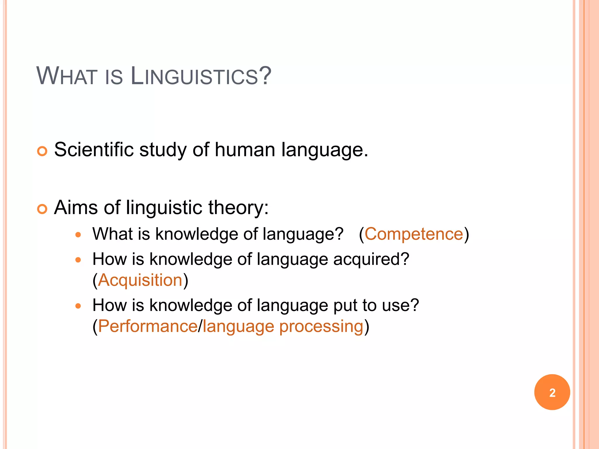 Branches of linguistics | PPTX | Geology | Science