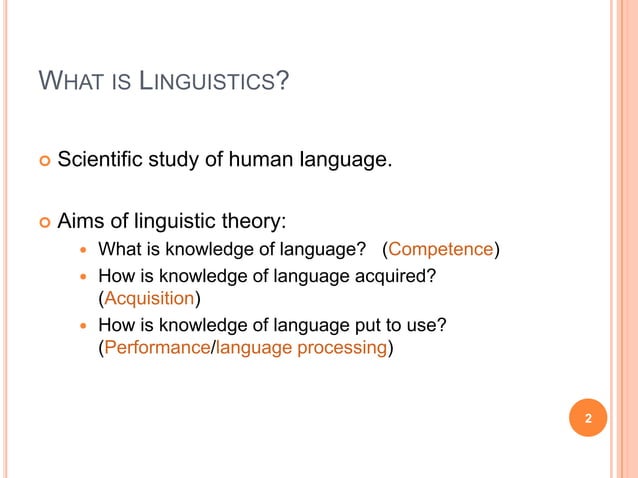 Branches of linguistics | PPTX | Geology | Science