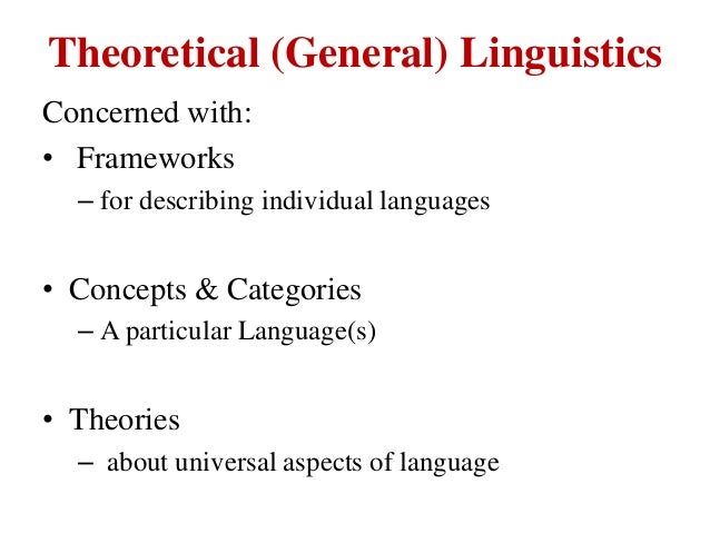Branches of linguistics
