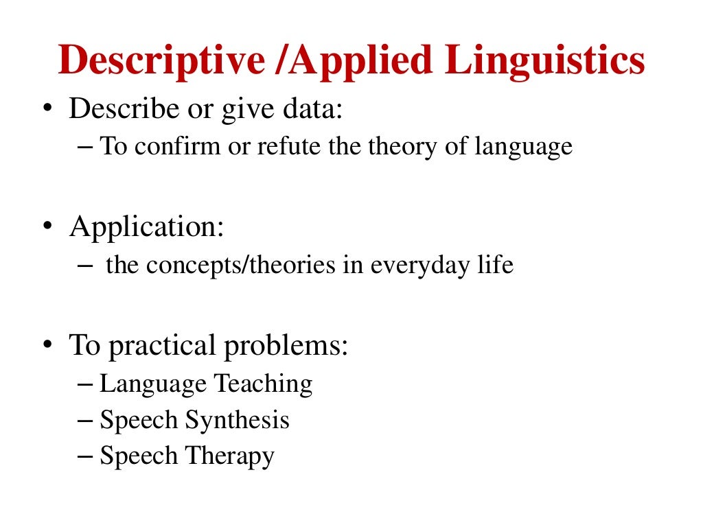Branches of linguistics