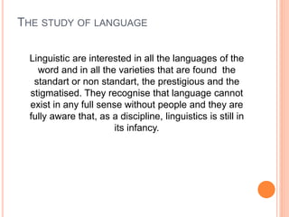 Branches of linguistics | PPTX