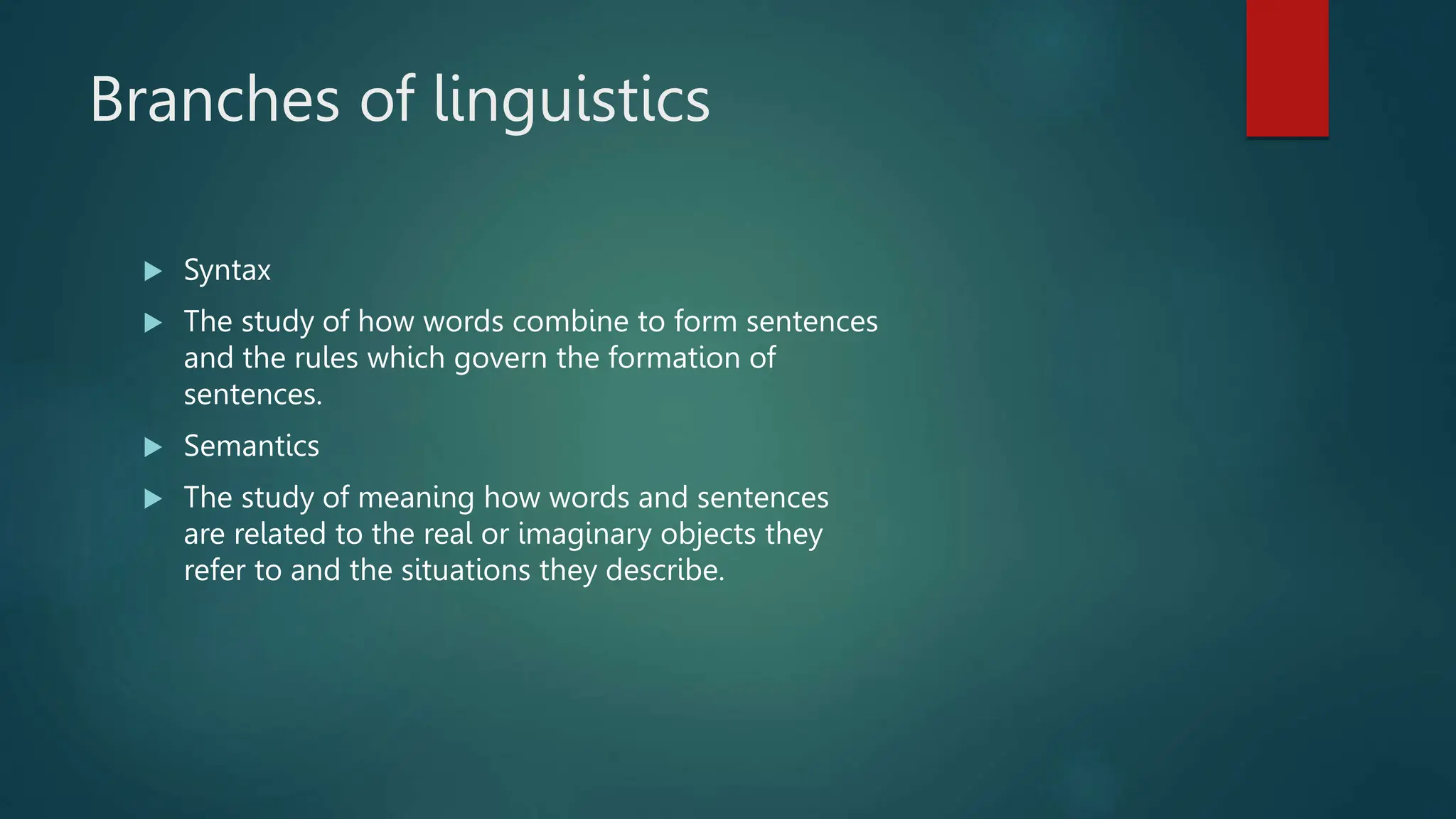 Branches of Linguistics Presentation Detail | PPTX