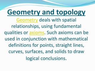 Branches of mathematics | PPTX