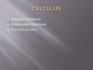 Branches of mathematics | PPTX