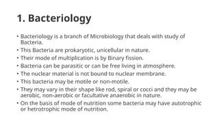 Branches of Microbiology and over view of Microorganism.pptx