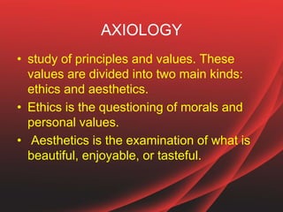 Branches of philosophy. | PPTX