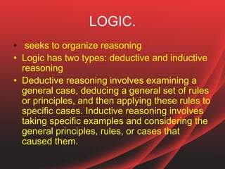 Branches of philosophy. | PPTX