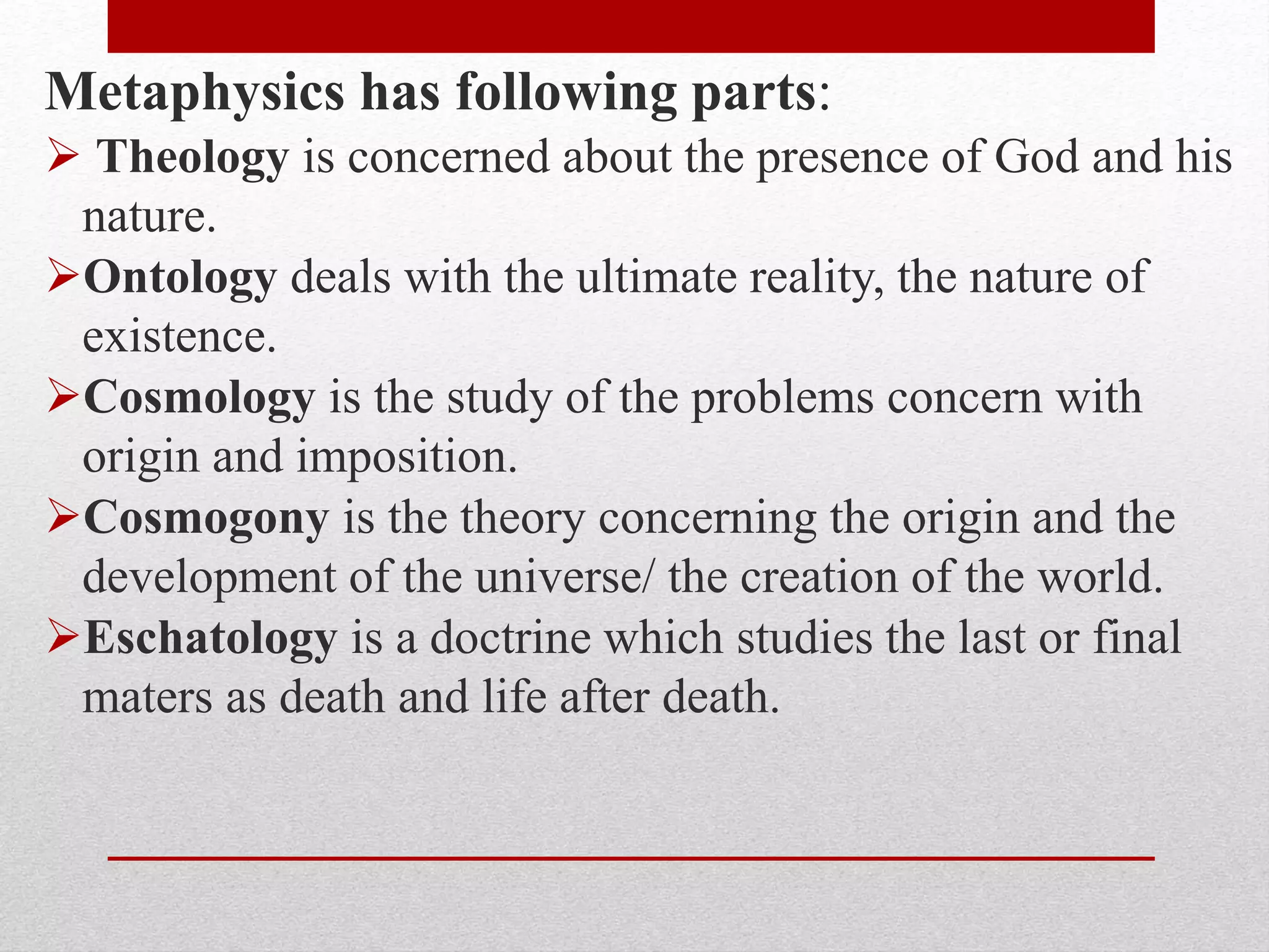 Branches of philosophy | PPTX