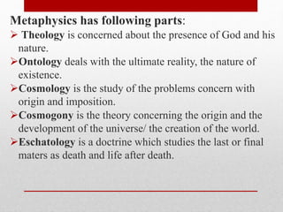 Branches of philosophy | PPTX