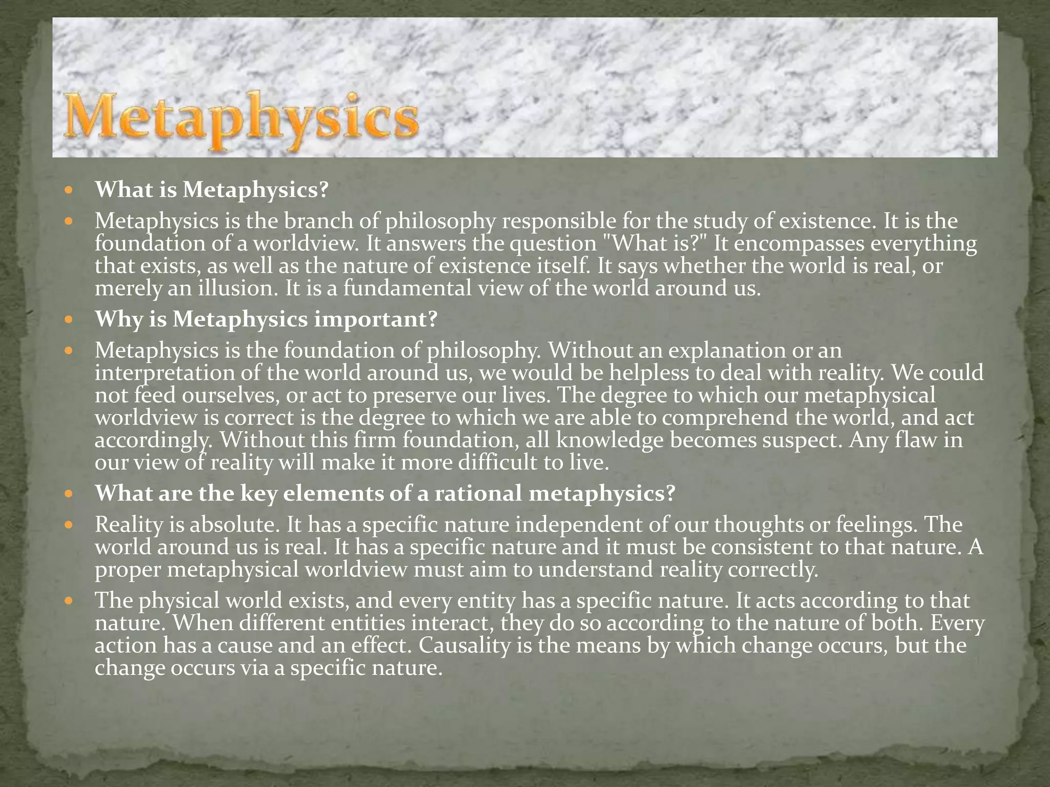 Branches of philosophy report | PPTX