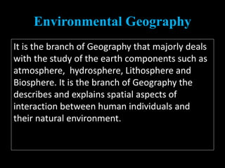 Branches of physical geography | PPTX