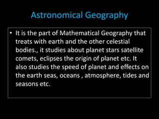 Branches of physical geography | PPTX