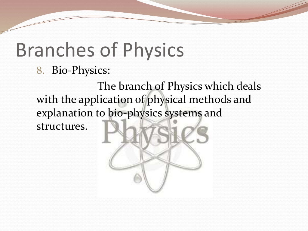 Branches of physics