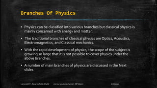 Branches of physics | PDF