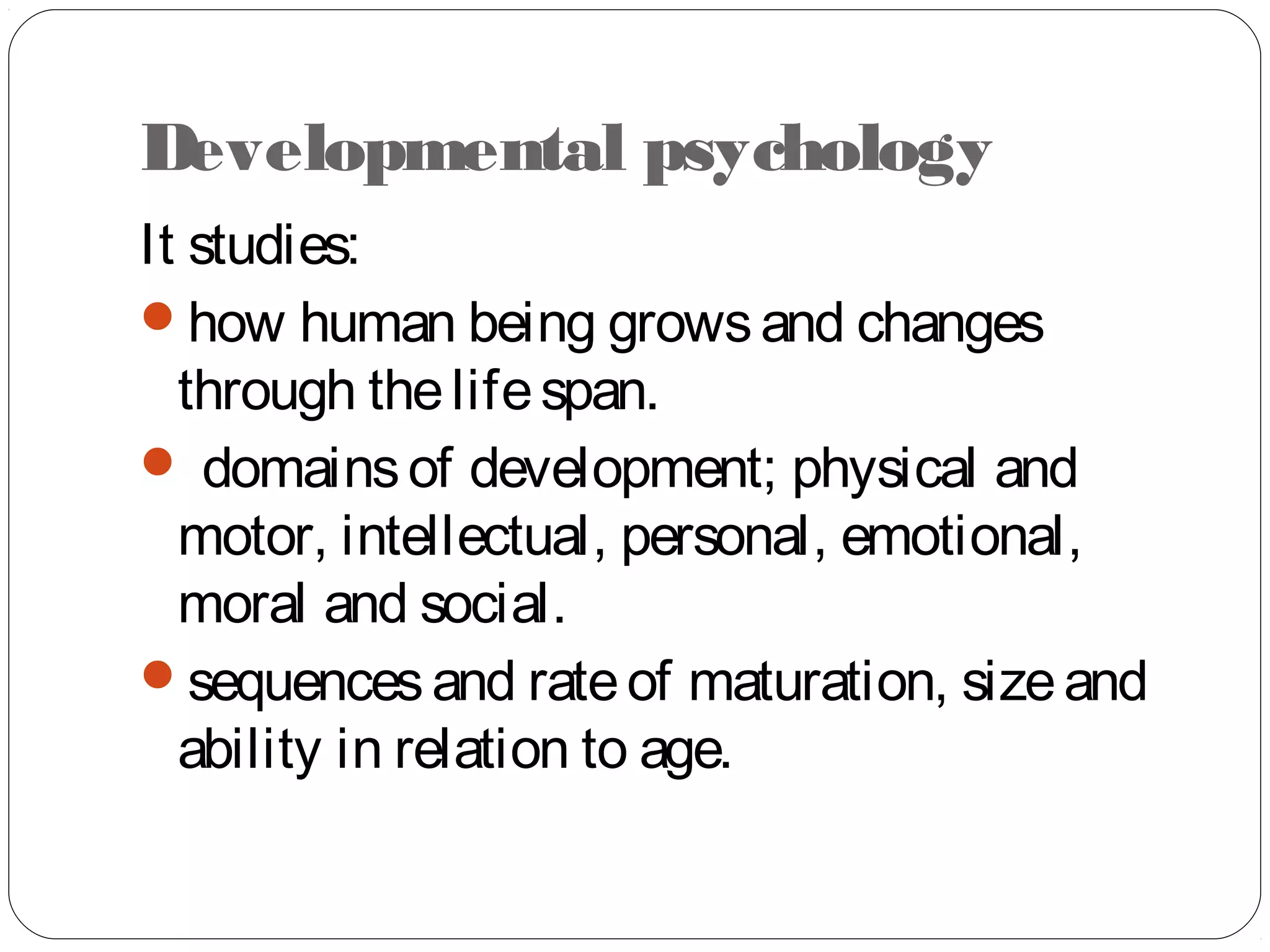 Branches of psychology | PPT