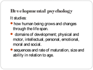 Branches of psychology | PPT