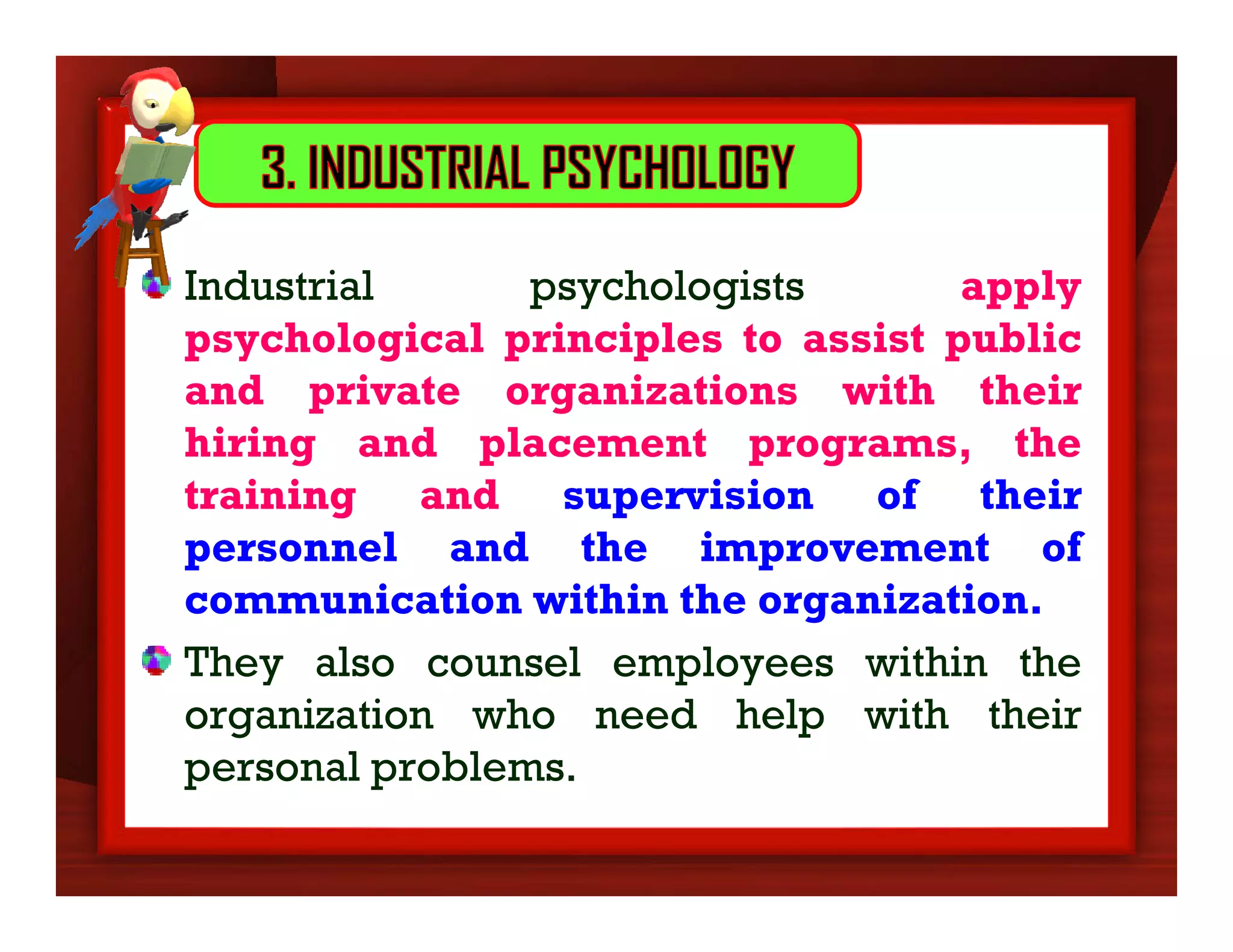 Branches of psychology | PDF