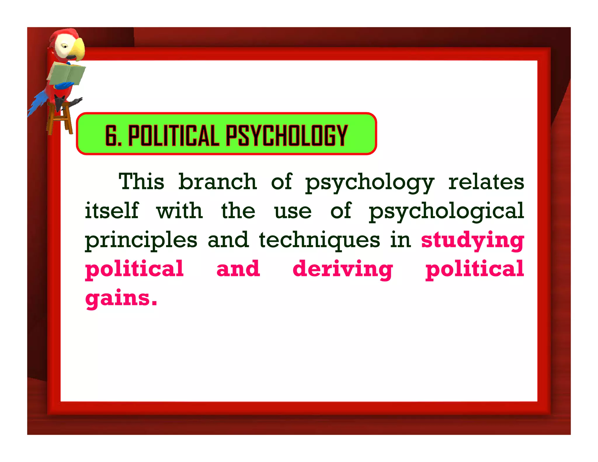 Branches of psychology | PDF