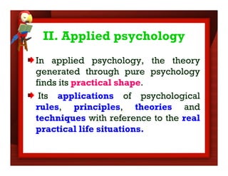 Branches of psychology | PDF