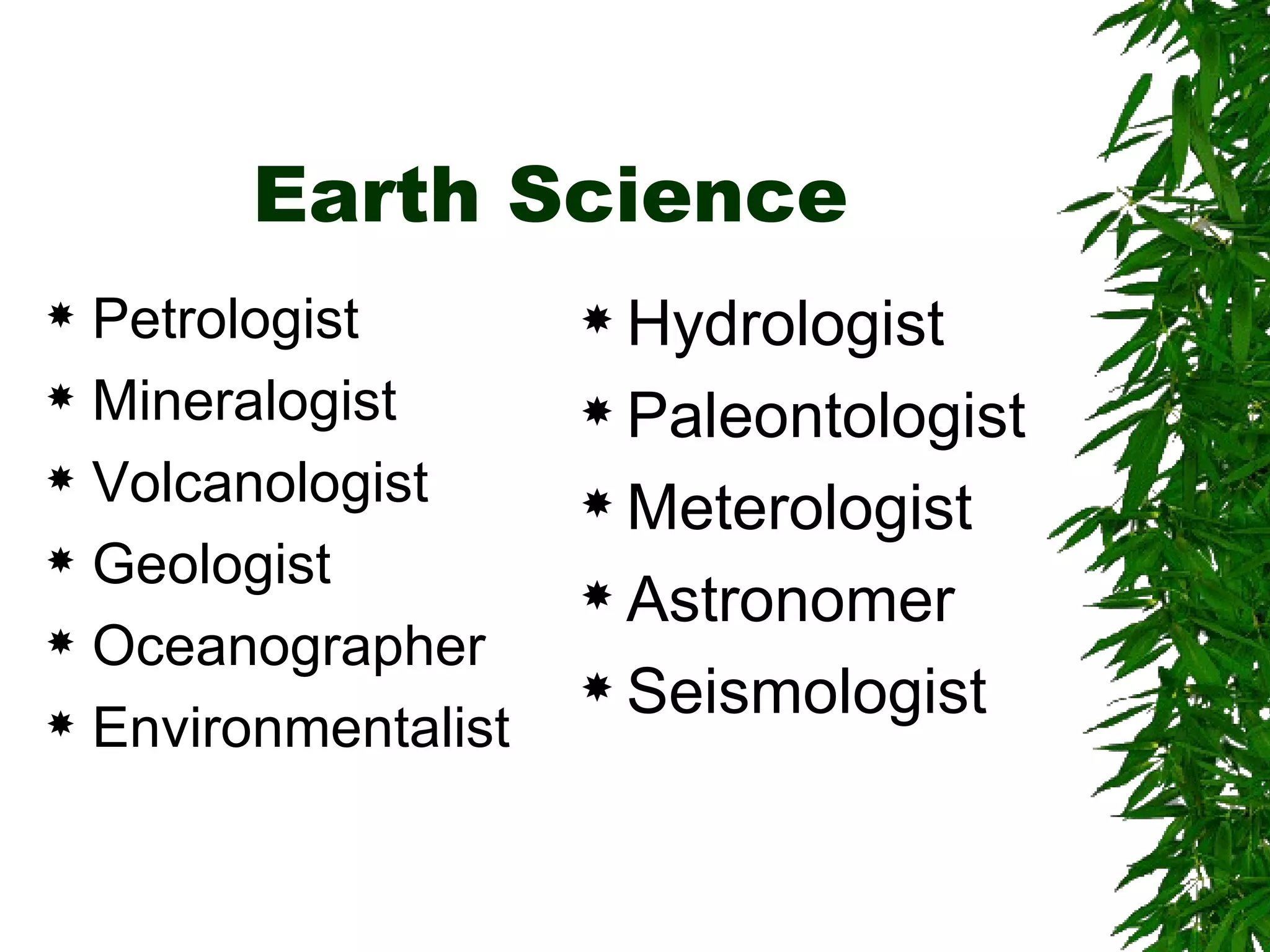 Branches Of Science | PPT