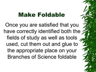 Branches Of Science | PPT