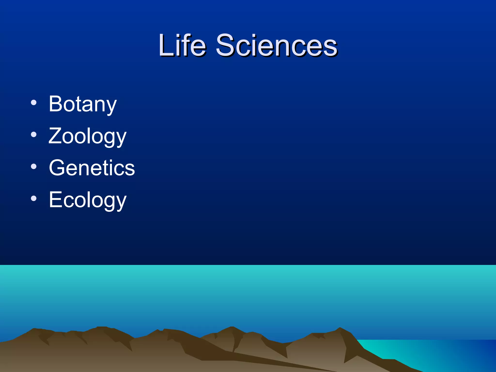 Branches of science | PPT