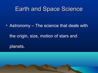 Branches of science | PPT