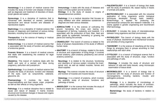 Branches of science handout | PDF | Biological Sciences | Science