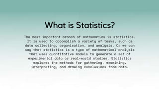Branches of statistics | PPTX