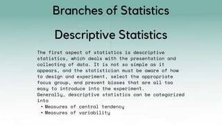 Branches of statistics | PPTX