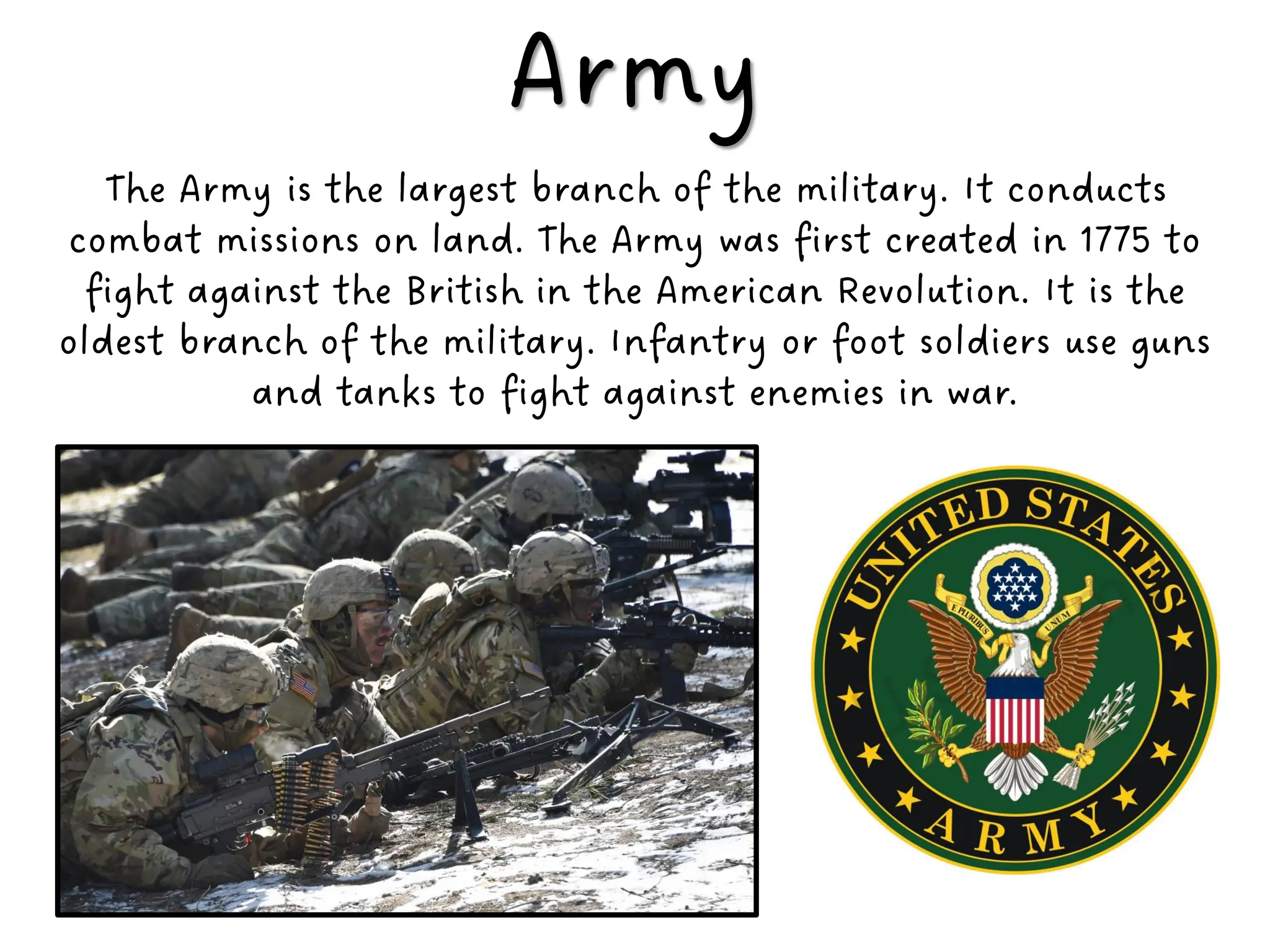 What are the Branches of the Military for Kids | PDF