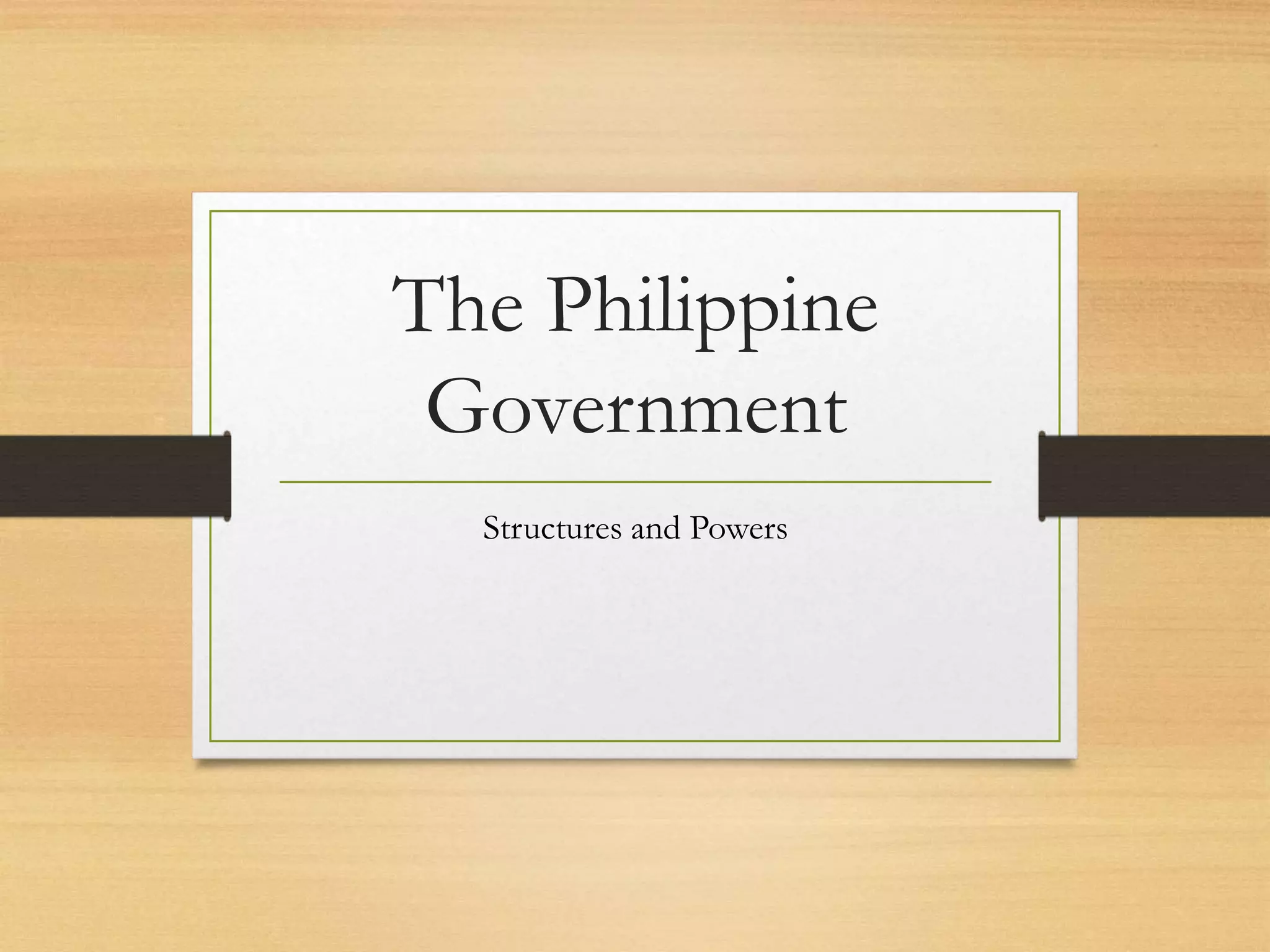 Branches of the Philippine Government | PPTX