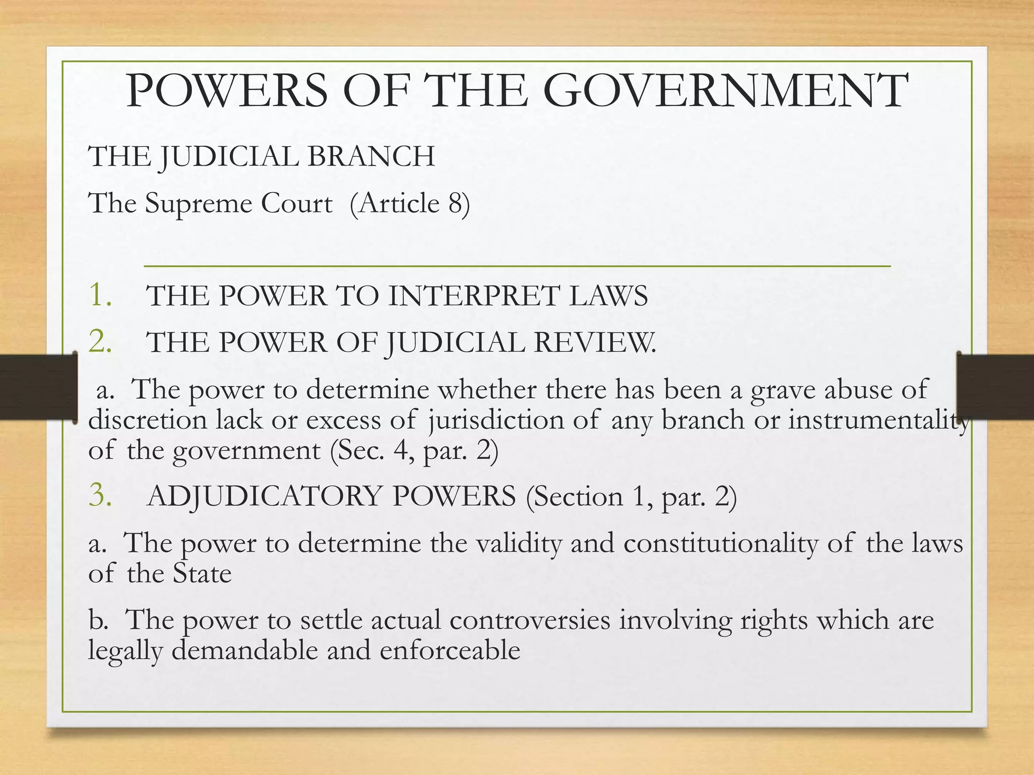 Branches of the Philippine Government | PPTX