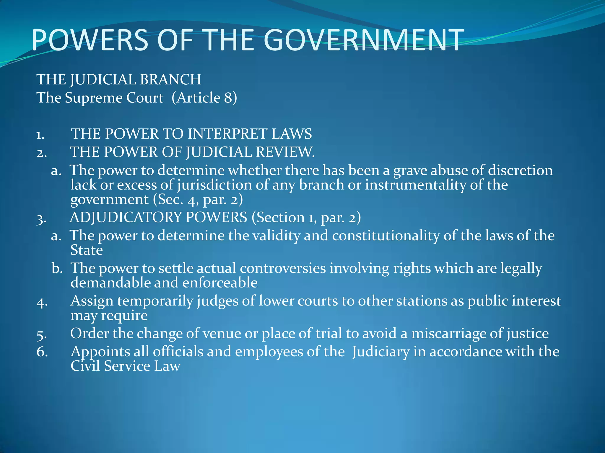 Branches of the philippine government | PPTX