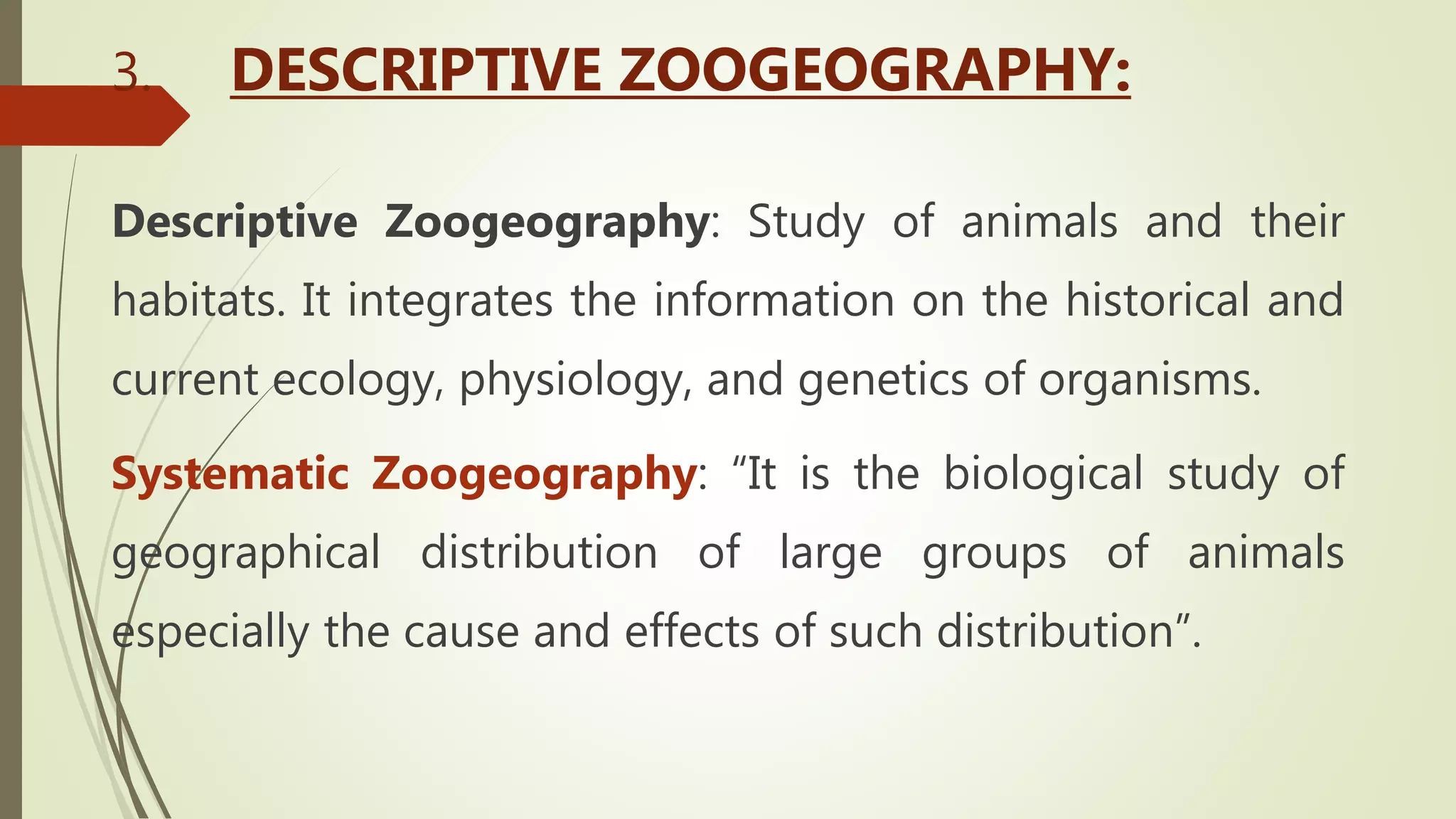 Branches of zoogeographic . | PPTX
