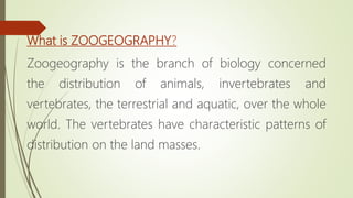 Branches of zoogeographic . | PPTX