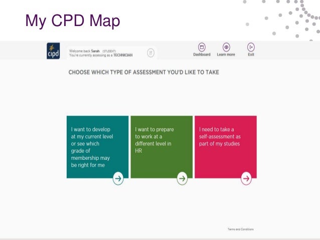 Branches presentation on career cpdmap