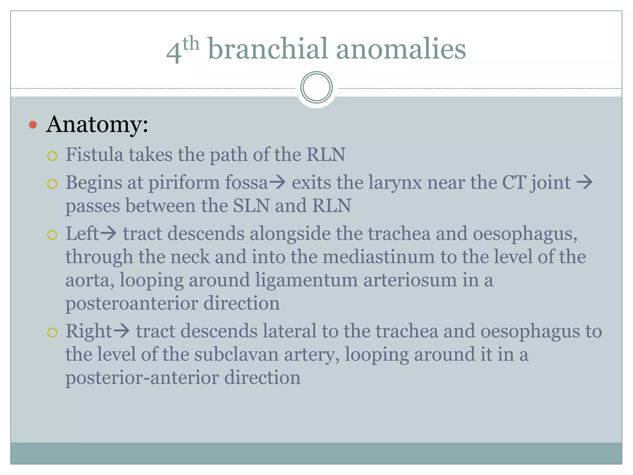 Branchial anomalies | PPTX