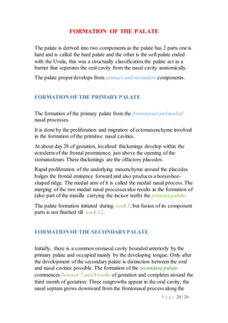 Branchial arch and develpment of the palate | DOCX